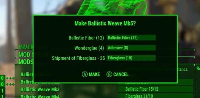 Fallout 4 Ballistic Weave Guide: Boost Your Armor - Life Beyond Code